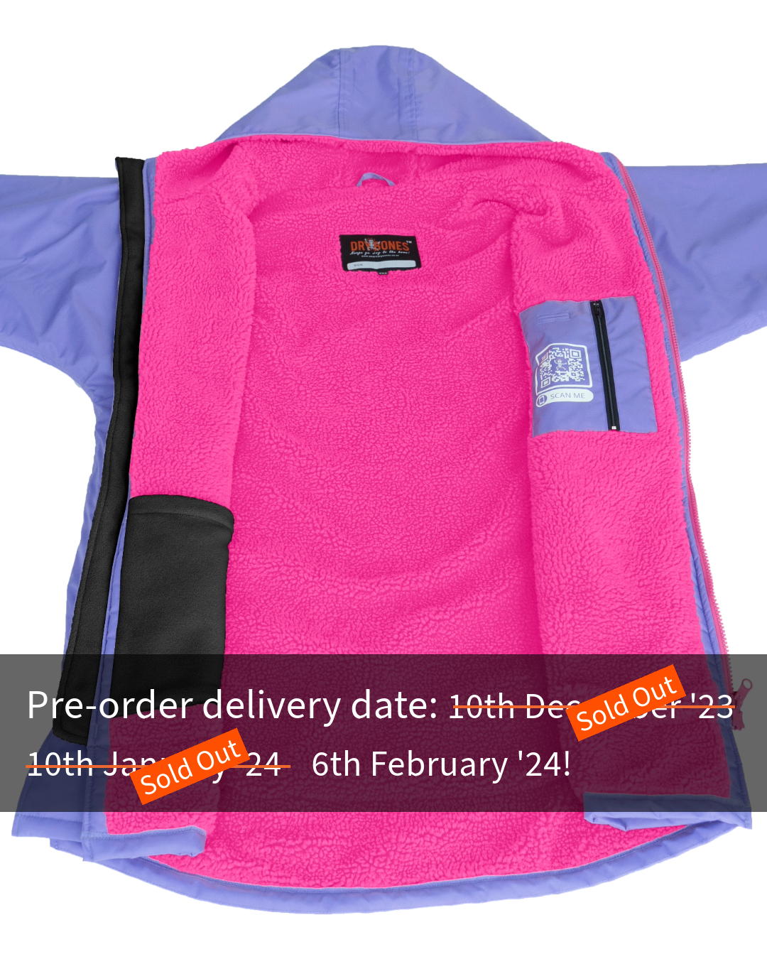 Adult Long Sleeve Waterproof Coat | DRYBONES